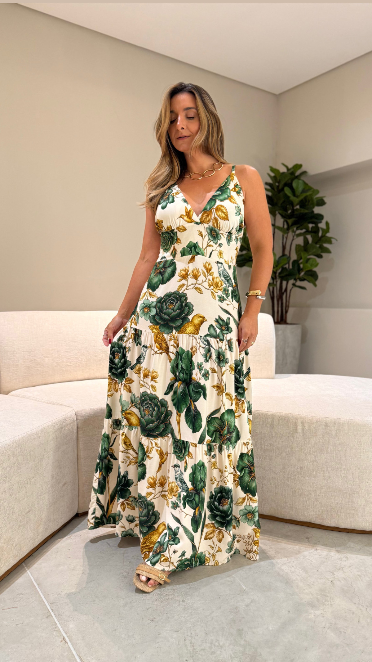 Vestido Longo Alcinha Carol - Vestidos | Daniele Fazan