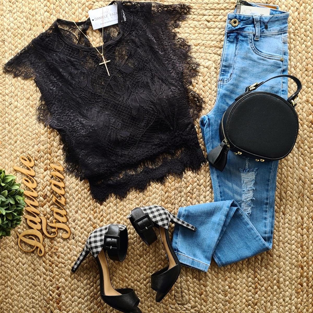 Cropet Renda - Croppeds - Blusas | Daniele Fazan