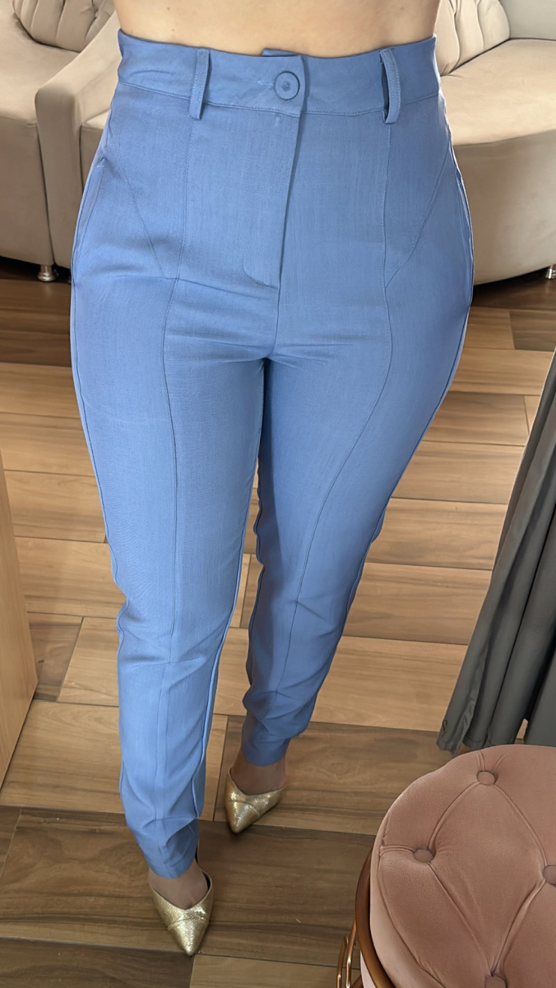 Calça Alfaiataria Yas-Azul-GG | Daniele Fazan