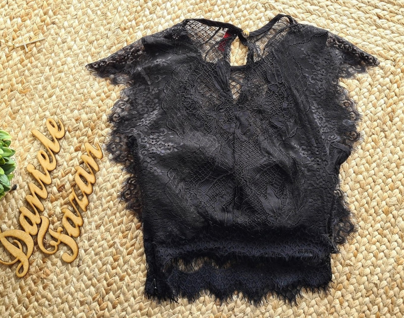 Cropet Renda - Croppeds - Blusas | Daniele Fazan