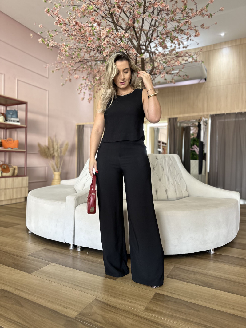 Conjunto Blusa E Calça Pantalona Denise | Daniele Fazan