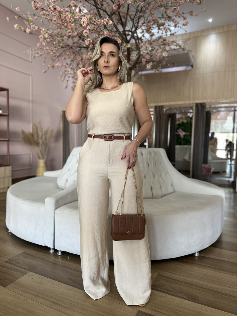 Conjunto Blusa E Calça Pantalona Denise | Daniele Fazan