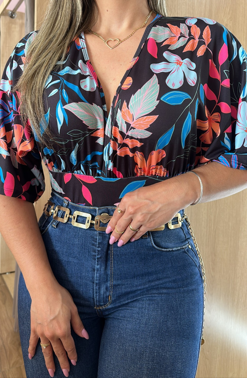 Body Monaco-Animal Print-Tamanho Único | Daniele Fazan